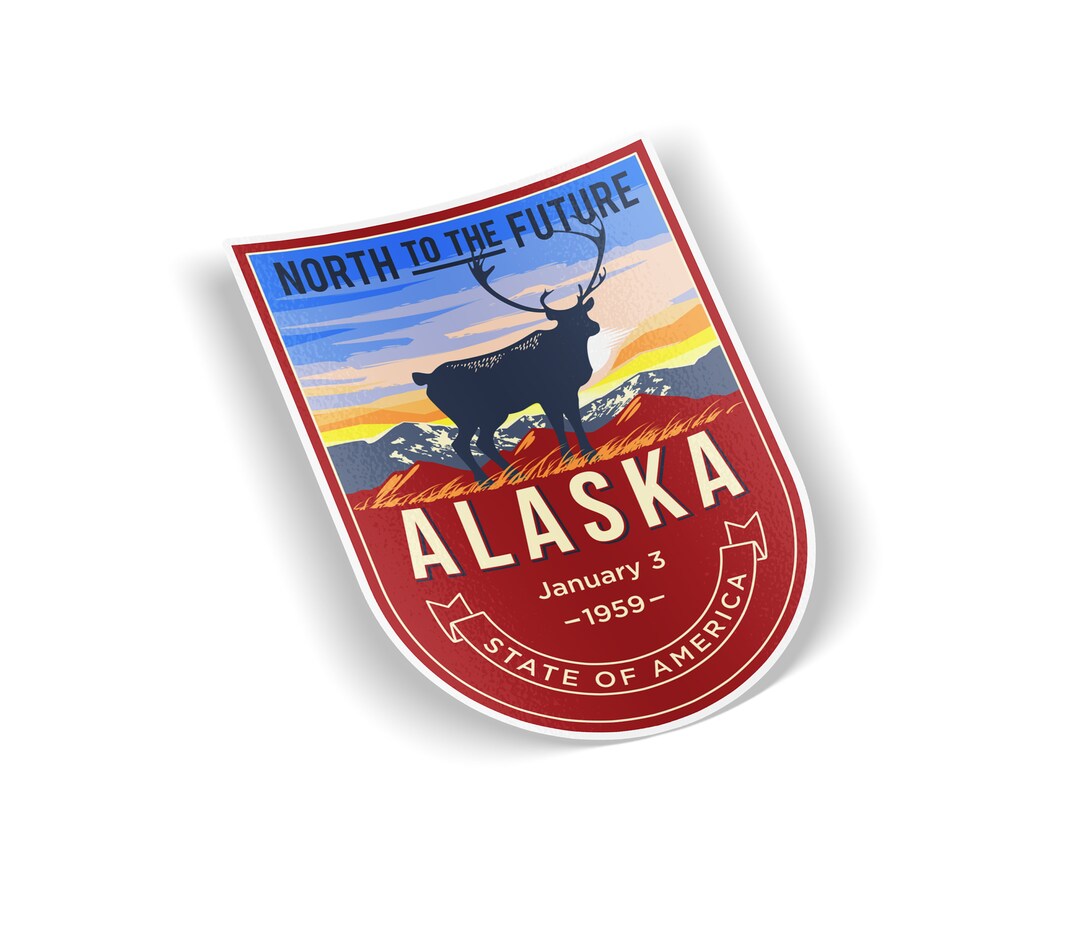 Alaska Bumper Sticker America USA Car Window Vinyl Decal 5" - Etsy
