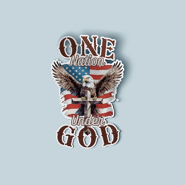 One Nation Under God Bumper Sticker - Etsy