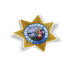 California Highway Patrol Bumper Sticker CHP Police Officer Car Window ...