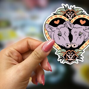 Cow Love Bumper Sticker Western Cowboy Cowgirl Car Window Vinyl Decal 5 ...