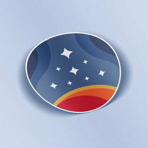 Constellation Logo Starfield Galaxy Astronomy Bumper Sticker Car Window ...