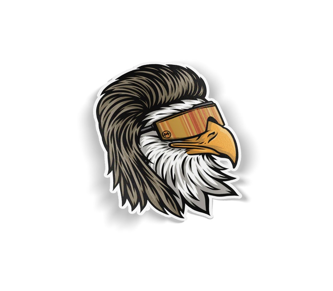 Eagle Mullet Bumper Sticker Car Window Vinyl Decal Stickers 5" - Etsy