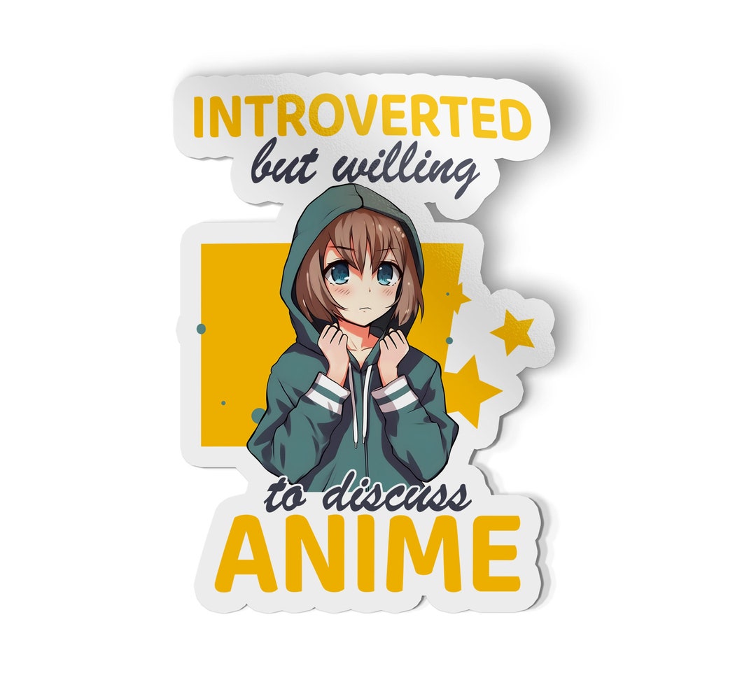 Anime Introvert Decal Sticker Car Window Vinyl Decal 5" - Etsy
