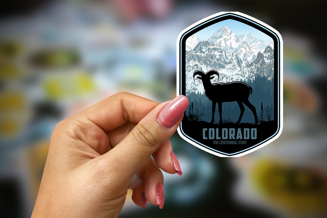 Colorado Bumper Sticker Aspen USA Car Window Vinyl Decal 5" - Etsy