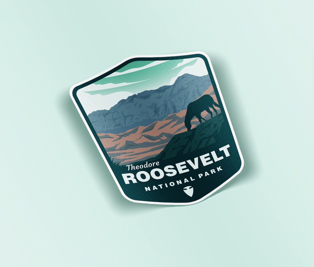 Theodore Roosevelt National Park Sticker Travel Bumper Sticker Car ...