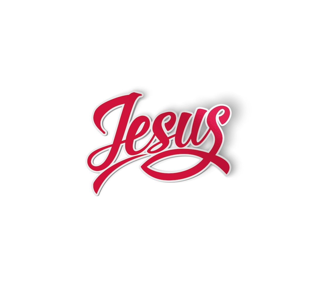 Jesus Bumper Sticker Car Window Vinyl Decal 5" - Etsy