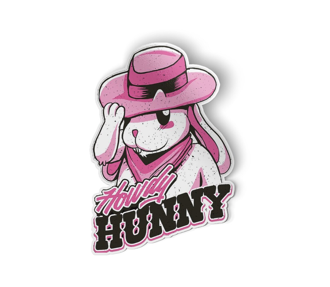 Howdy Hunny Bumper Sticker Pink Car Window Vinyl Decal 5" - Etsy