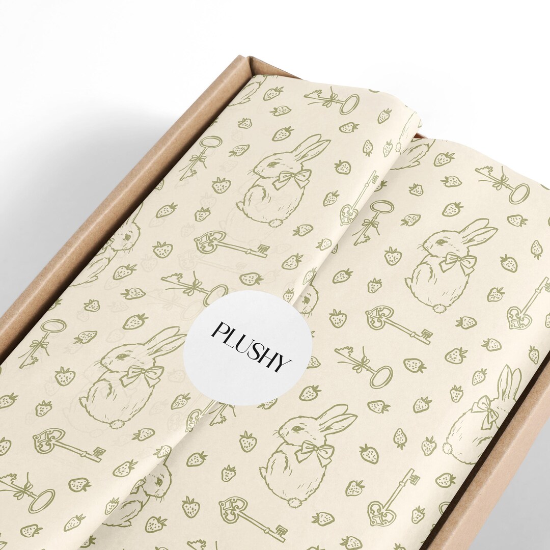 Easter Tissue Paper, Easter Bunny Gift Wrapping Paper, Cute Tissue ...