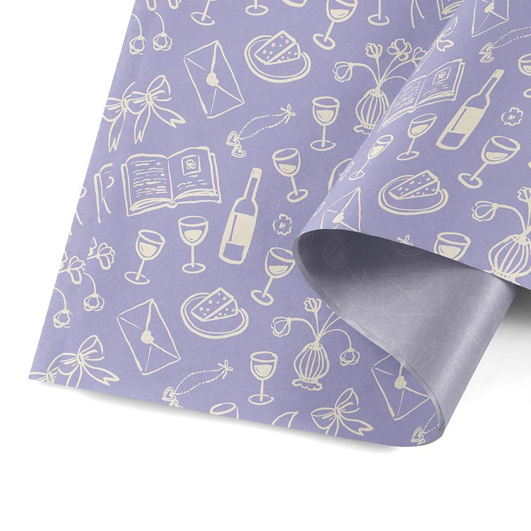 Cute Tissue Paper, Wine Party Gift Wrapping Paper, Cute Tissue Paper ...
