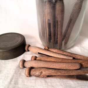 Vintage Glass Canning Jar With Vintage Clothes Pins, Beautiful Vintage ...