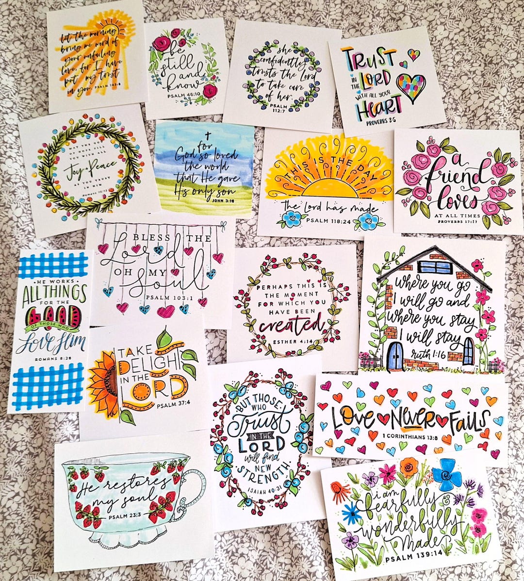Another NEW 17 Set of Scripture Card Inserts, Same Scriptures New ...