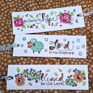 Scripture Bookmarks, Sold Individually. Hand Painted Bookmarks, Bible ...