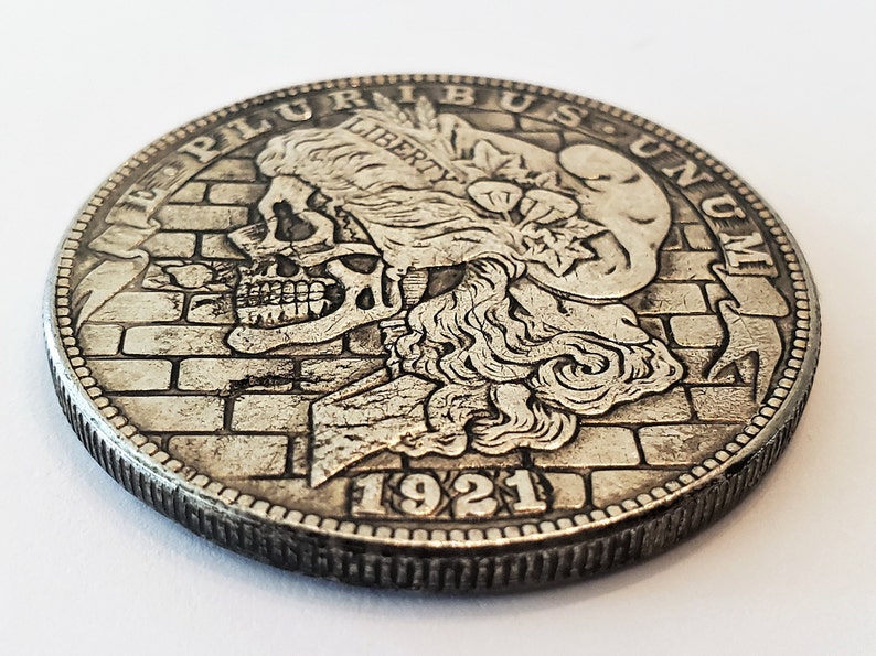 HOBO NICKEL Hobo Coin Liberty Skull Dollar Collectible Novelty - Etsy