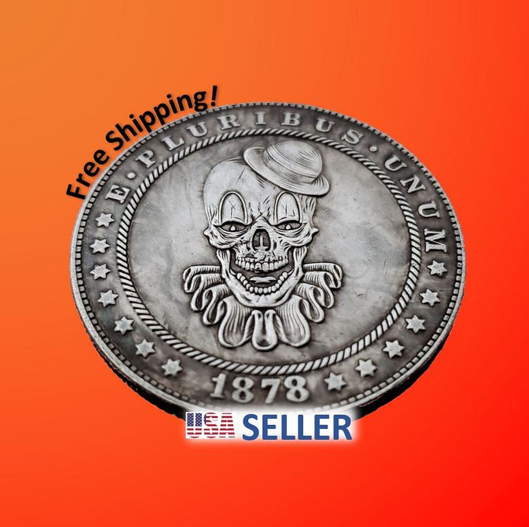 HOBO NICKEL Hobo Coin Creepy Clown Collectible Novelty Coin for Jewelry ...