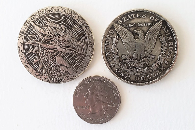 HOBO NICKEL Hobo Coin Dragon Liberty Dollar Collectible - Etsy
