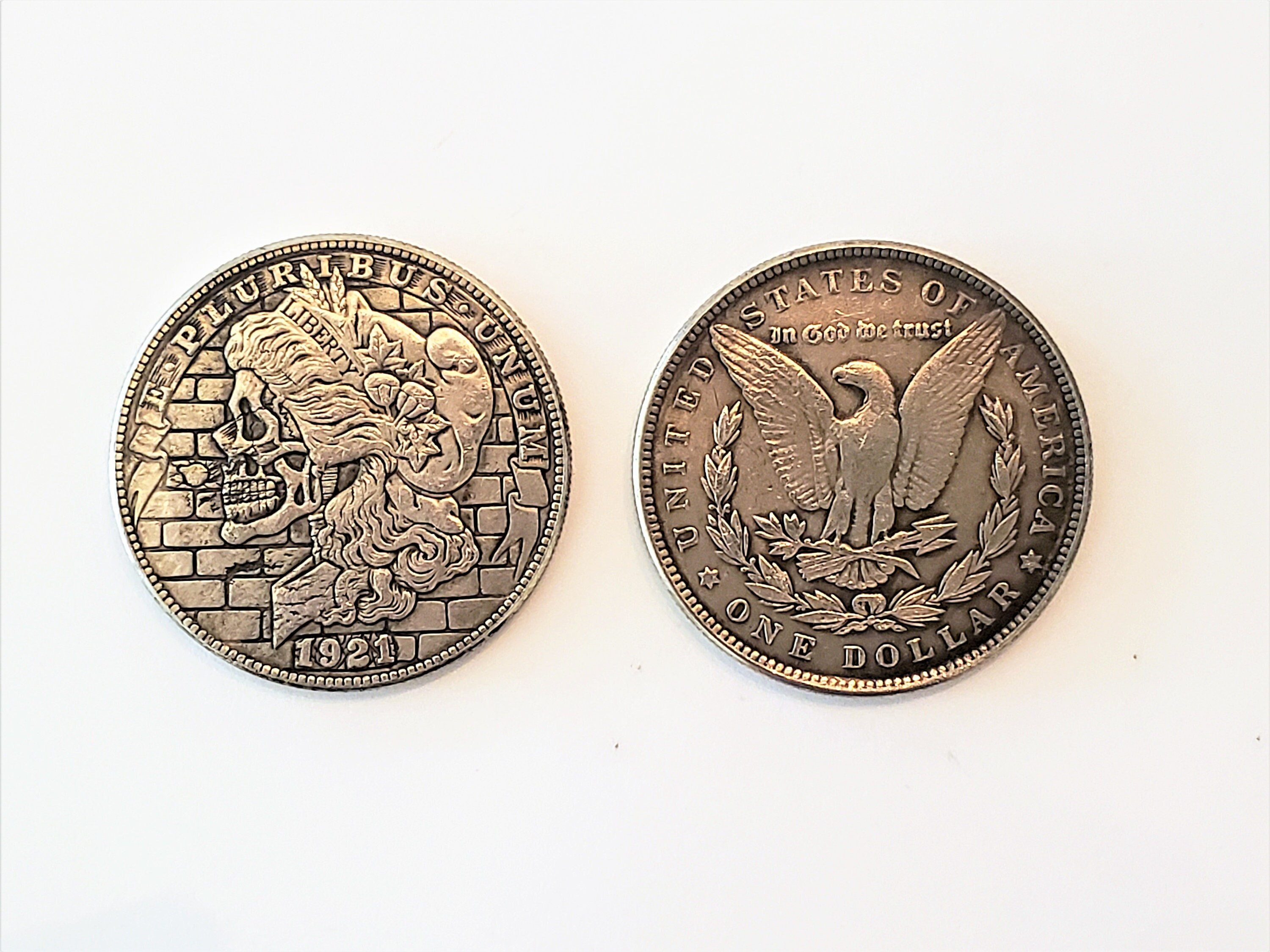 HOBO NICKEL Hobo Coin Liberty Skull Dollar Collectible Novelty | Etsy