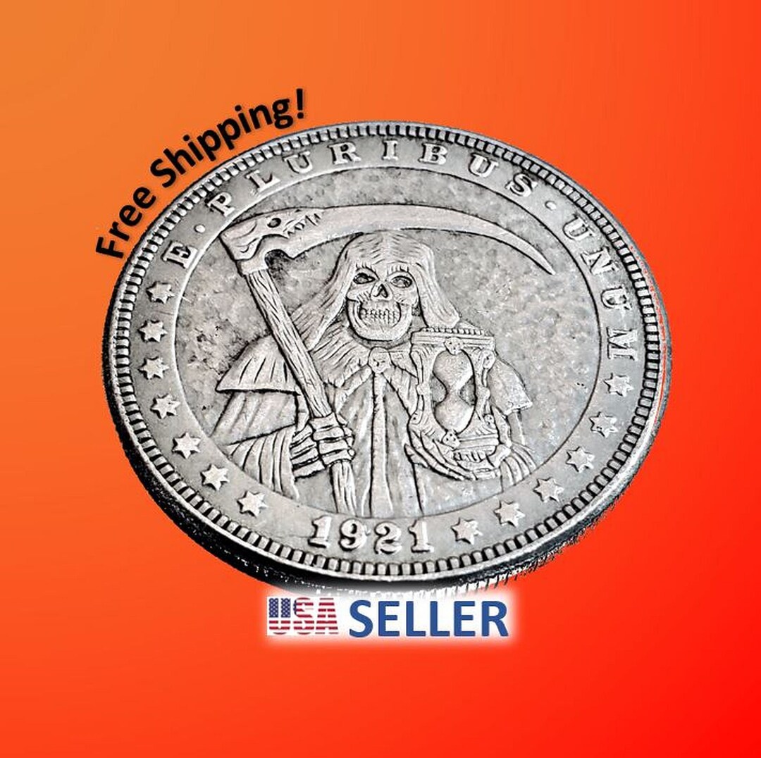 HOBO NICKEL Hobo Coin Grim Reaper Dollar Collectible Novelty Coin for ...