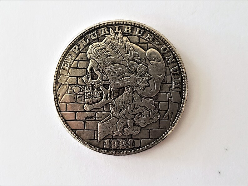 HOBO NICKEL Hobo Coin Liberty Skull Dollar Collectible Novelty | Etsy