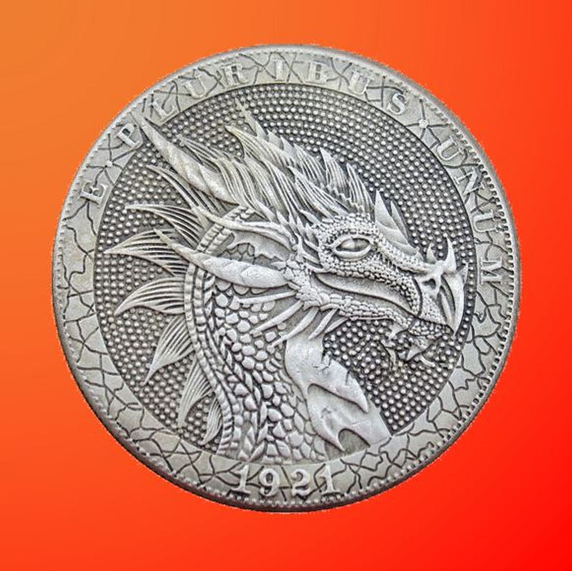 HOBO NICKEL Hobo Coin Dragon Liberty Dollar Collectible - Etsy
