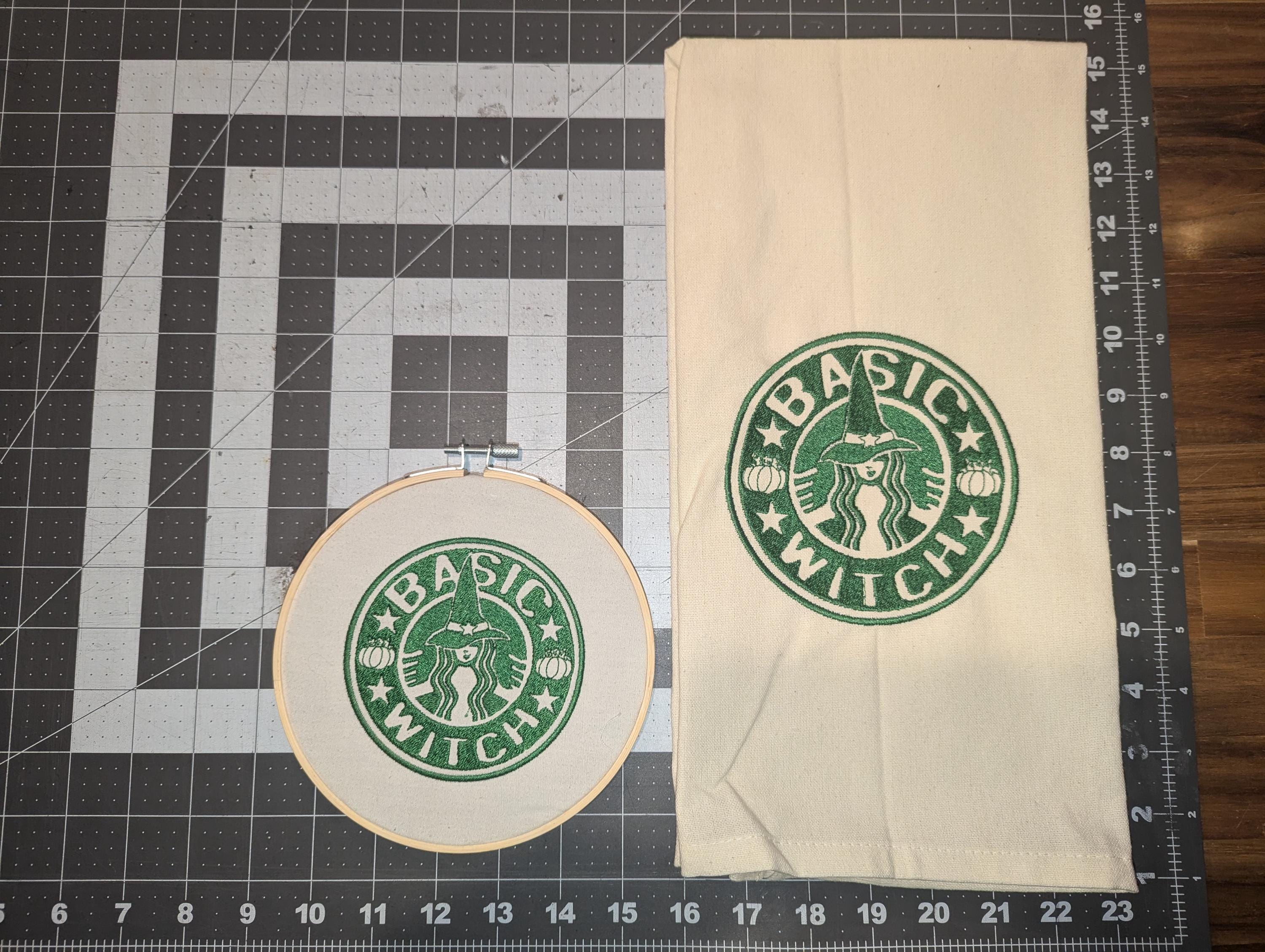 Basic Witch Logo Embroidered Halloween Wall Hanger - Etsy