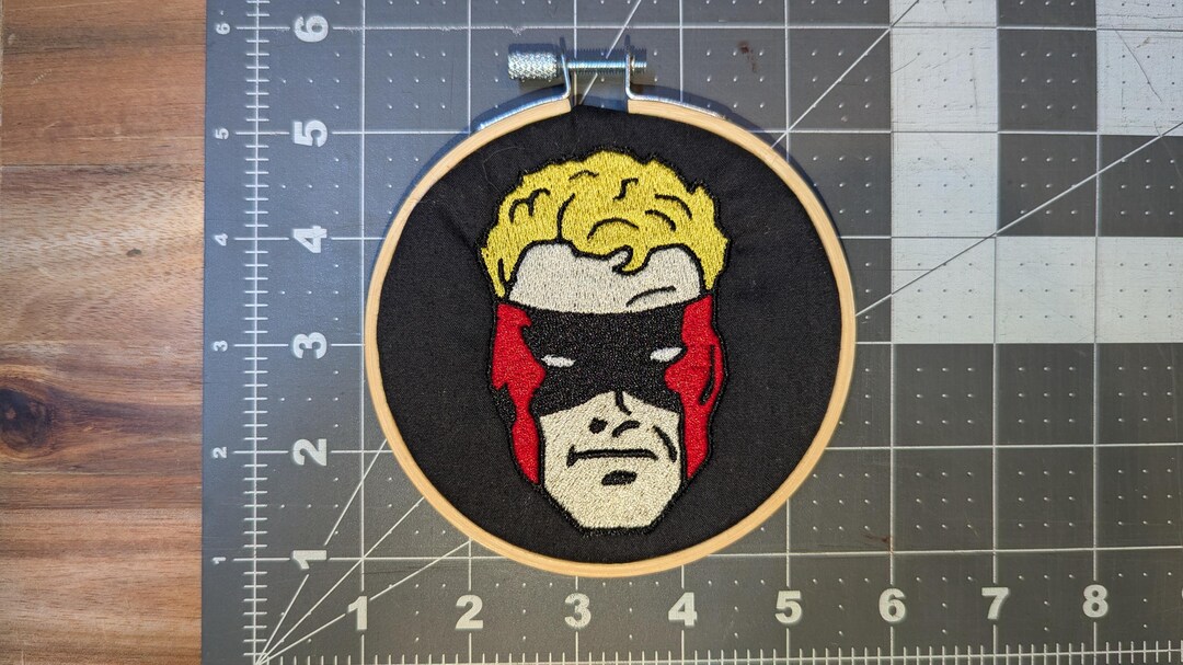 Goliath Face Embroidered Wall Hanging - Etsy