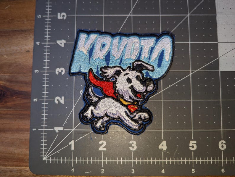 Superman and Krypto Iron on Patches - Etsy