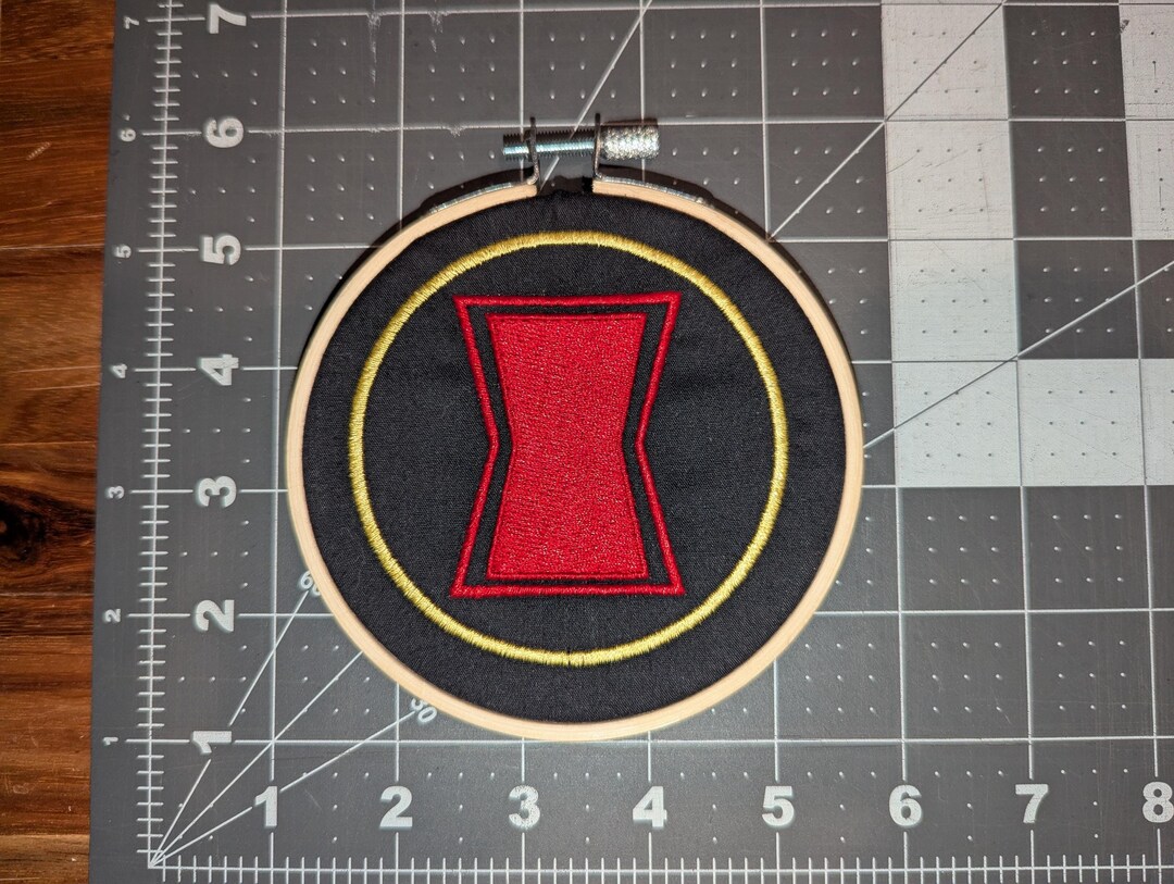 Black Widow Icon Embroidered Wall Hanging - Etsy