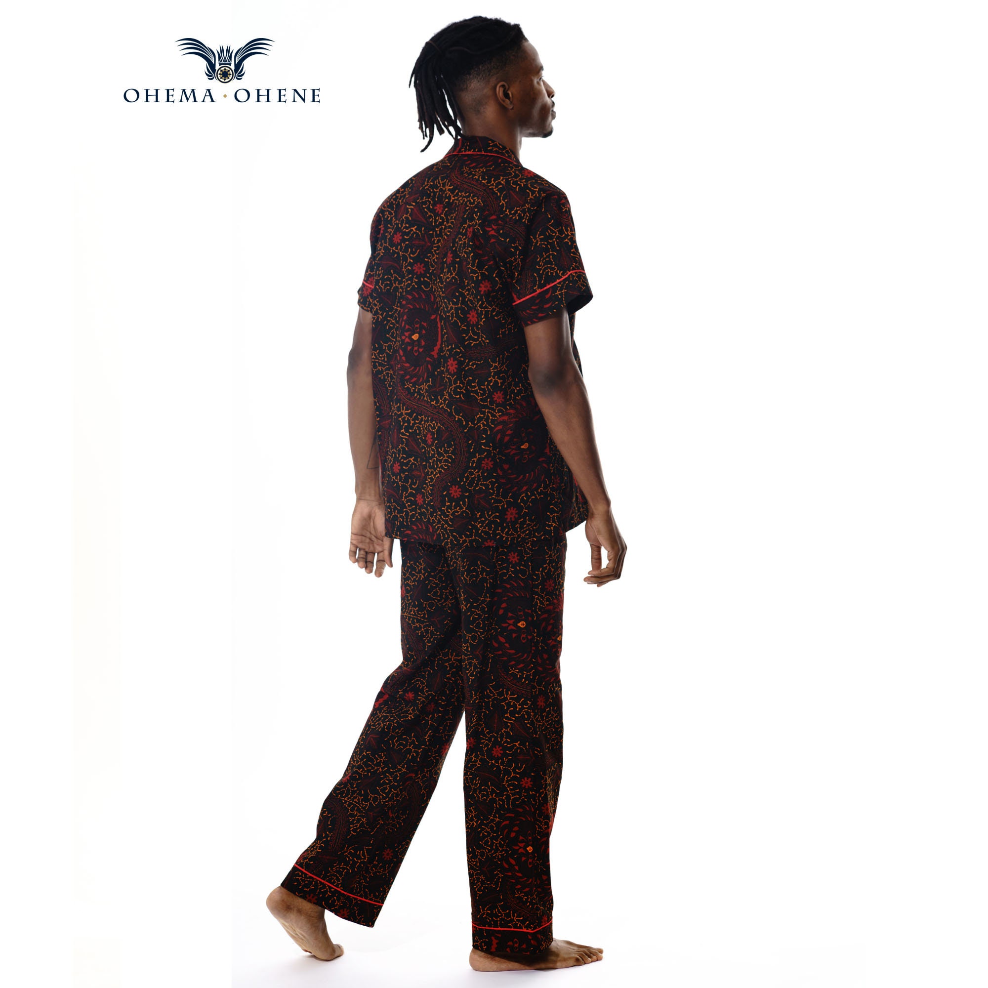 Unisex Long Sleeve Black African Print Pyjamas - Etsy