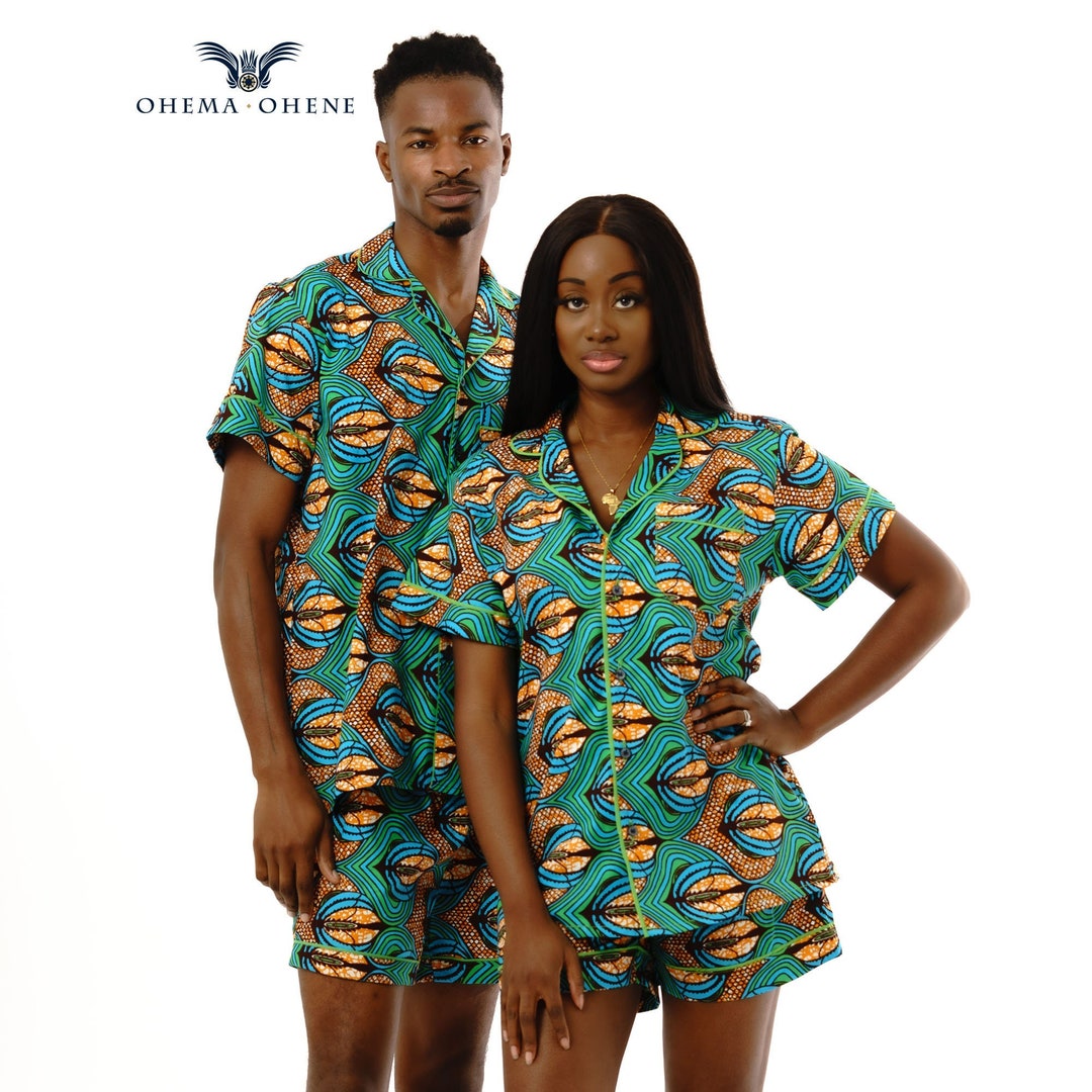 Unisex Green African Print Pyjamas - Etsy