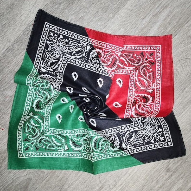 Pan African Colors Bandana. 100% Soft Cotton. - Etsy