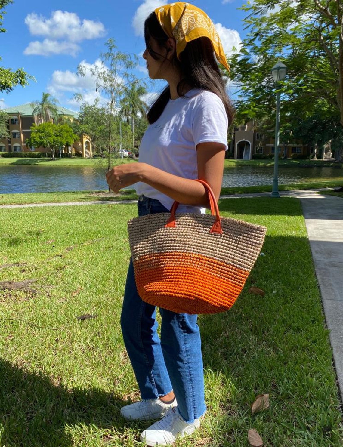 Fique Bag. Orange & Natural Colors. Artisan Made With Natural Fibers ...