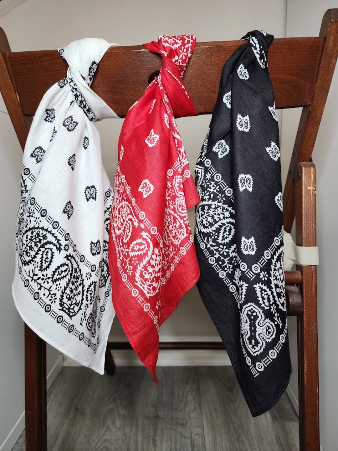 100% Super Soft Cotton Bandanas - 3 Pack 14.98 - Etsy