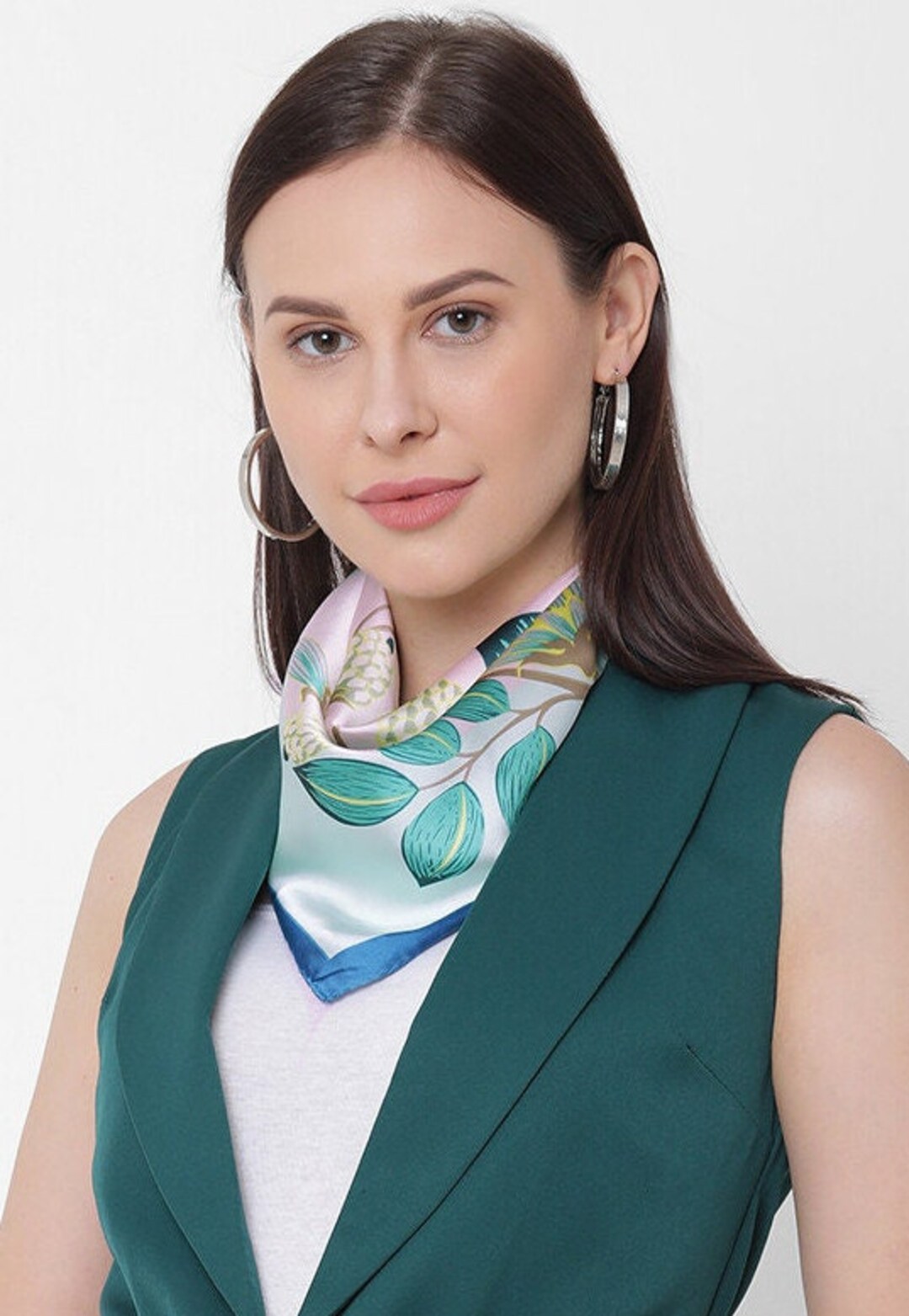 Floral Printed Satin Bandana - Etsy