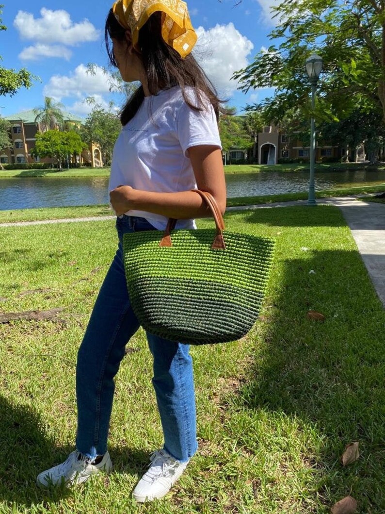 Fique Bag. Green Colors. Artisan Made With Natural Fibers and - Etsy