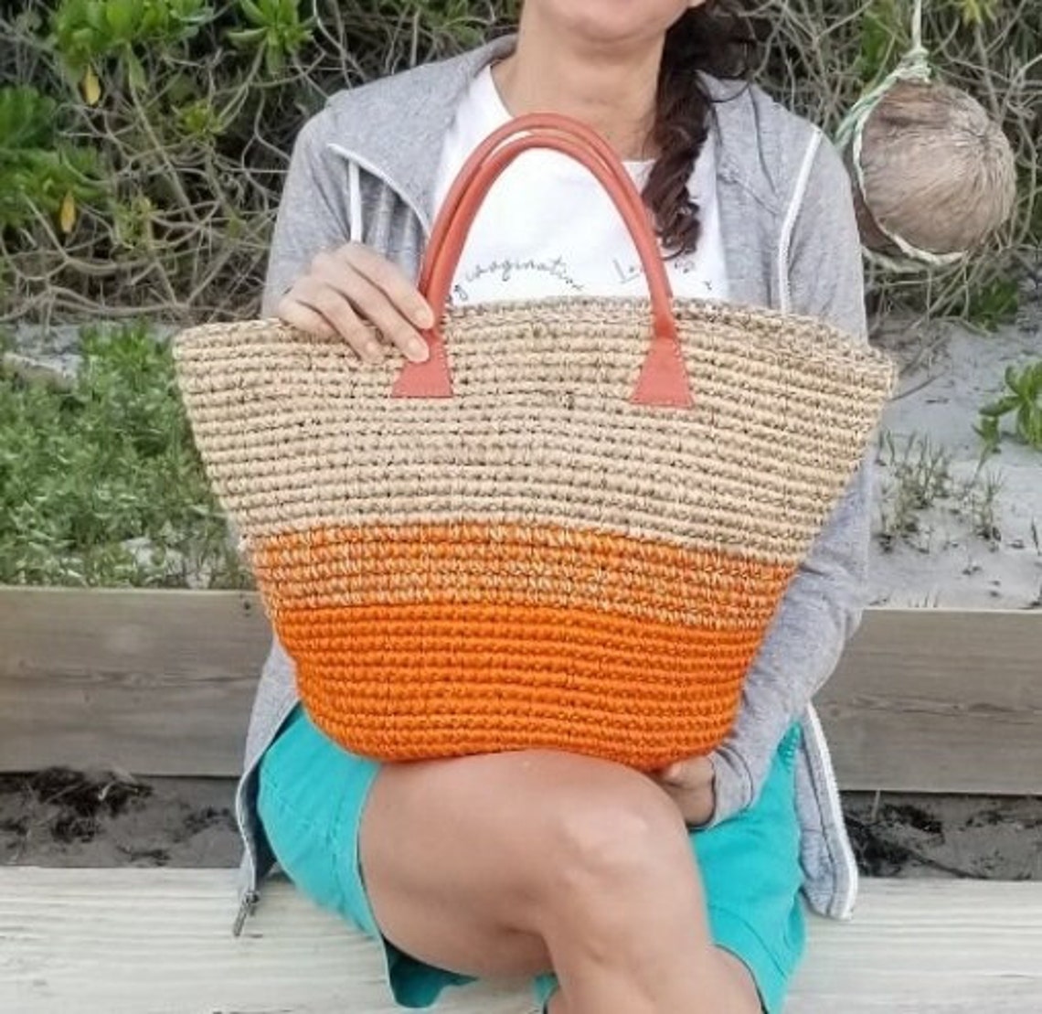 Fique Bag. Orange & Natural Colors. Artisan Made With Natural Fibers ...