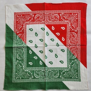 Mexican Flag Colors Bandana. 100% Soft Cotton. - Etsy