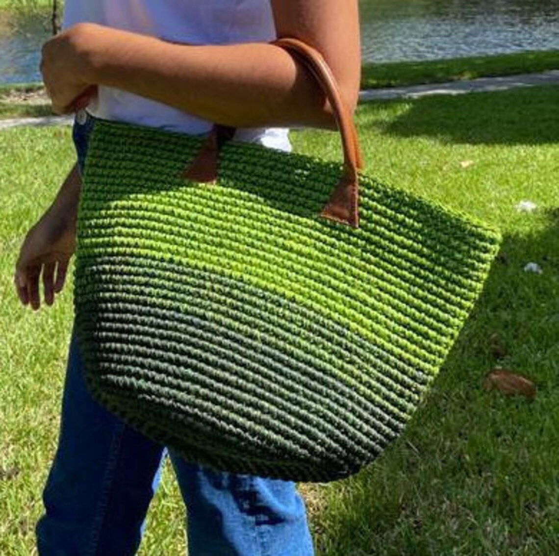 Fique Bag. Green Colors. Artisan Made With Natural Fibers and Using ...