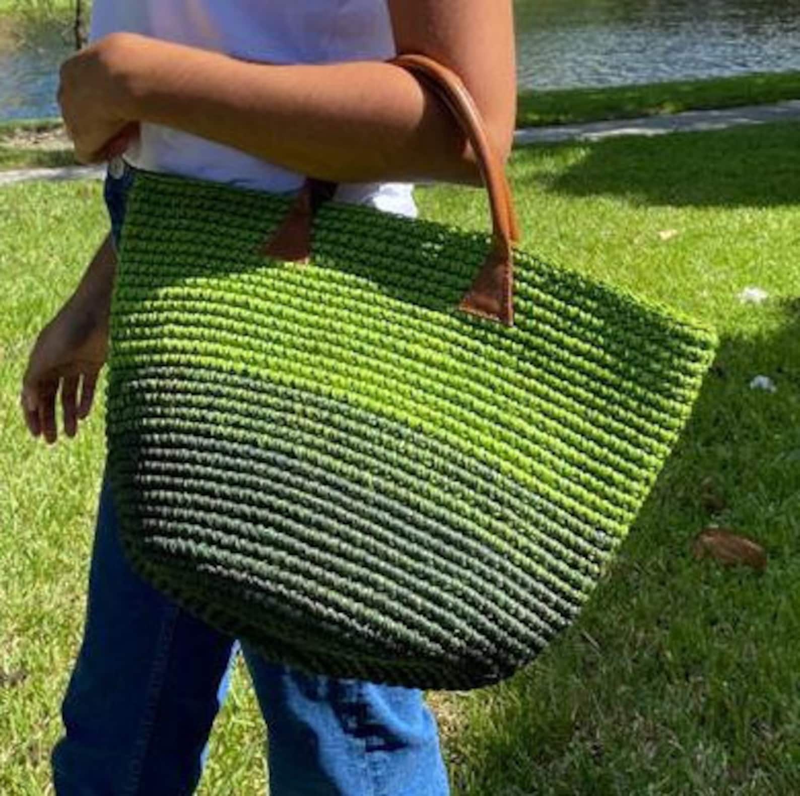 Fique Bag. Green Colors. Artisan Made With Natural Fibers and Using ...