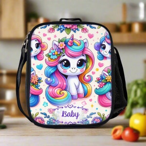Personalized School Backpack Bag Matching Insulated Lunch Tote Bag ...