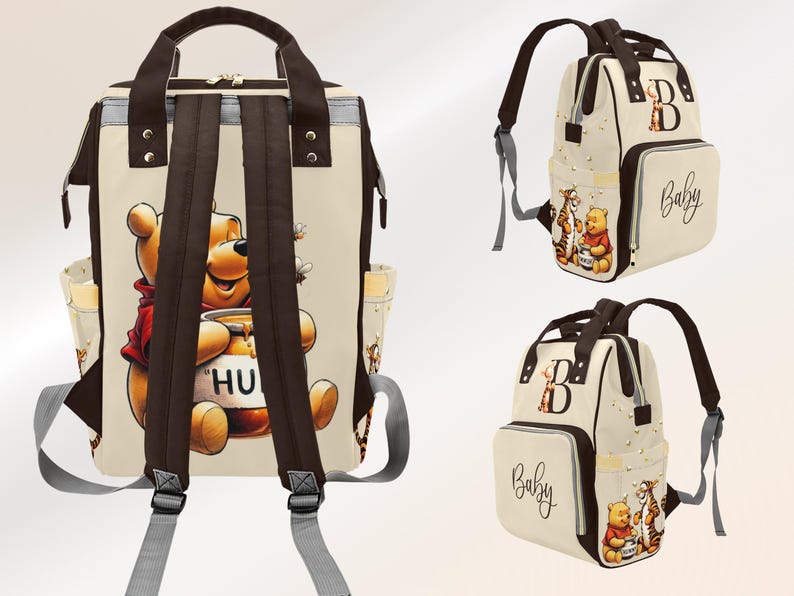 Personalized Diaper Bag Tigger Monogram Pooh Bear Diaper Bag Backpack ...