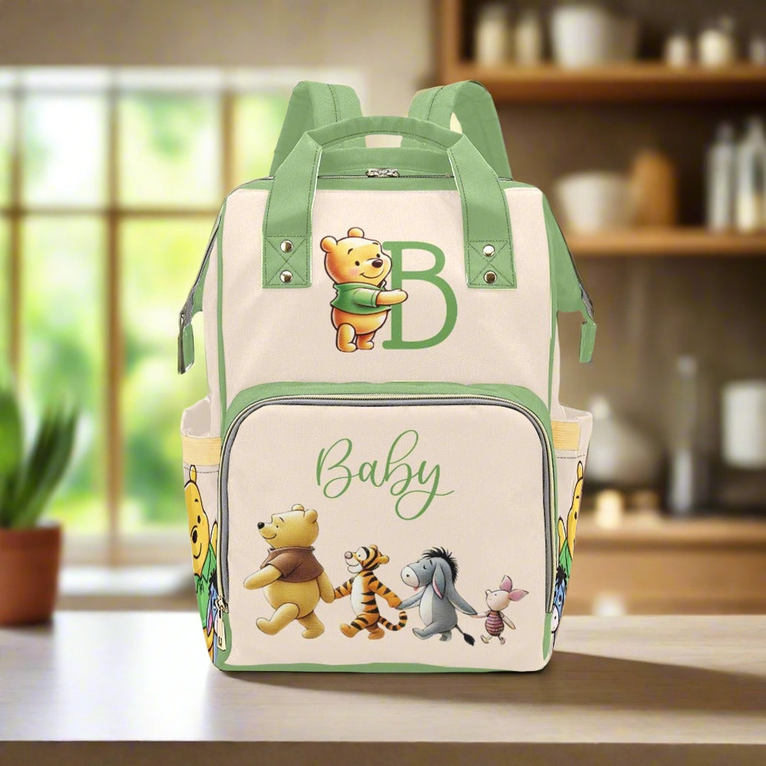 Gender Neutral Pooh Bear Diaper Bag Personalized Monogram Diaper Bag ...