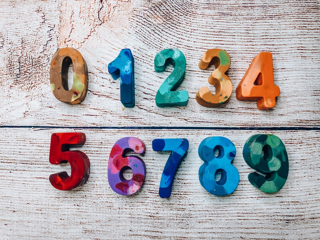 Crayon Number Set - Etsy