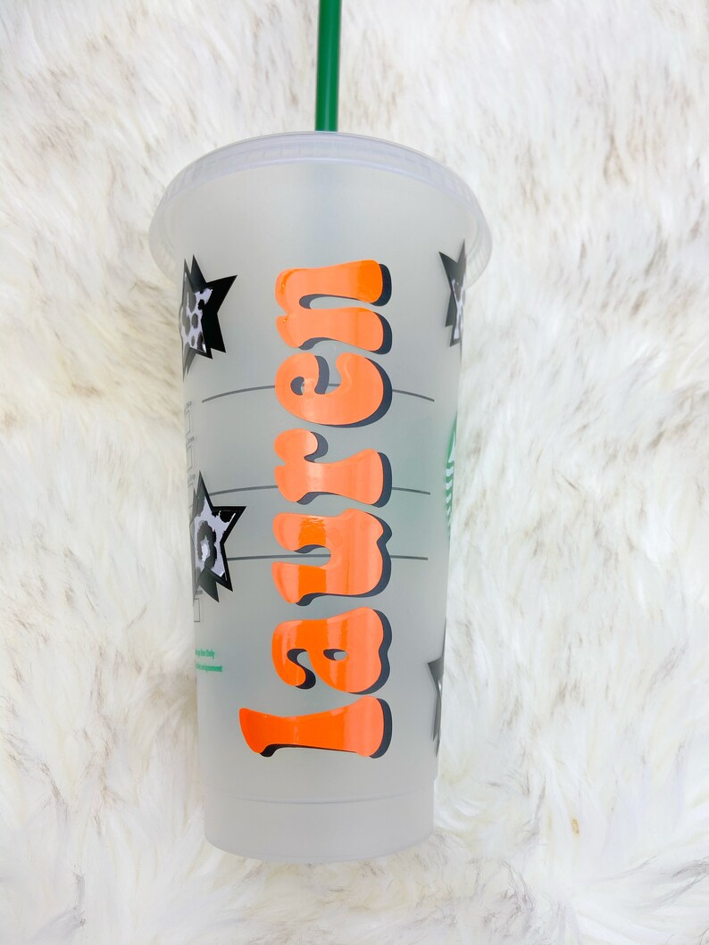 Star Starbucks Cup Retro Star Custom Starbucks Cup Vsco | Etsy