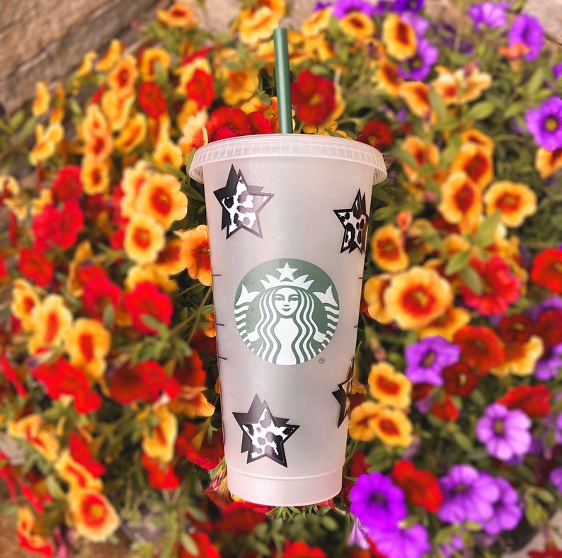 Star Starbucks Cup Retro Star Custom Starbucks Cup Vsco | Etsy