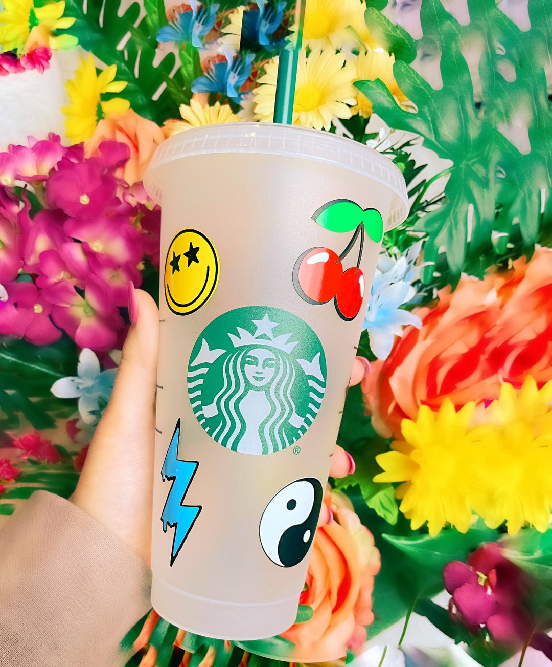 Preppy Starbucks Cup, Aesthetic Starbucks Cup, Preppy Gift, Cherry ...