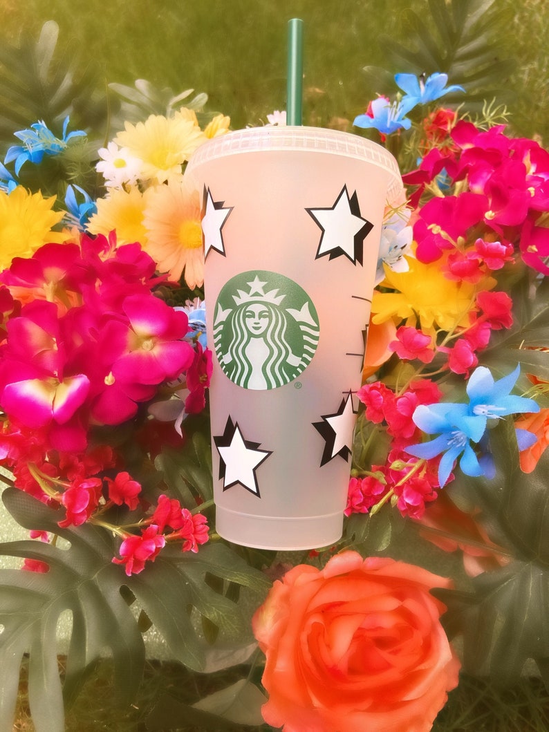 Star Starbucks Cup Retro Star Custom Starbucks Cup Vsco | Etsy