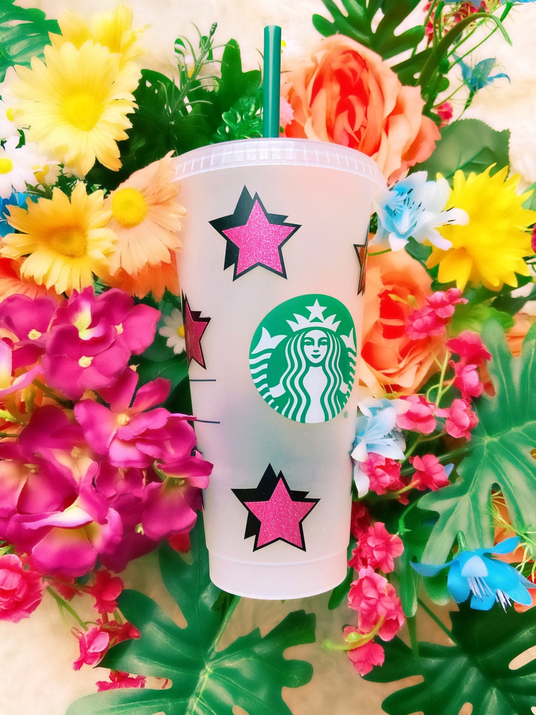 Preppy Starbucks Cup, Glitter Star Starbucks Cup, Retro Star Cup ...