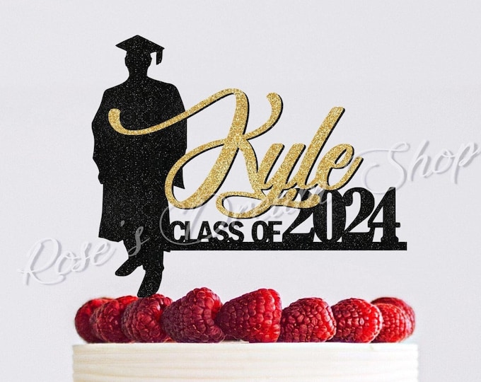 Personalized Graduation Cake Topper Class of 2024, Personalized Cake ...
