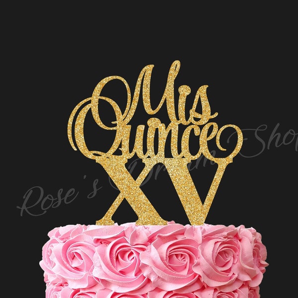 Xv Anos Cake Topper - Etsy