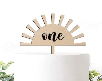 Sunshine Sun ONE Cake Topper - Etsy